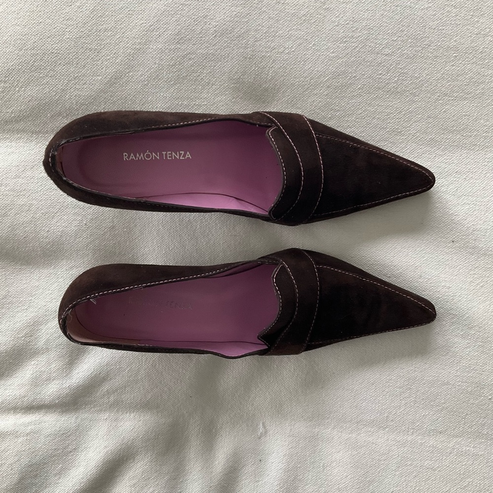 Ramon Tenza Vintage Alpine Heel In Brown Suede. Size … - Gem